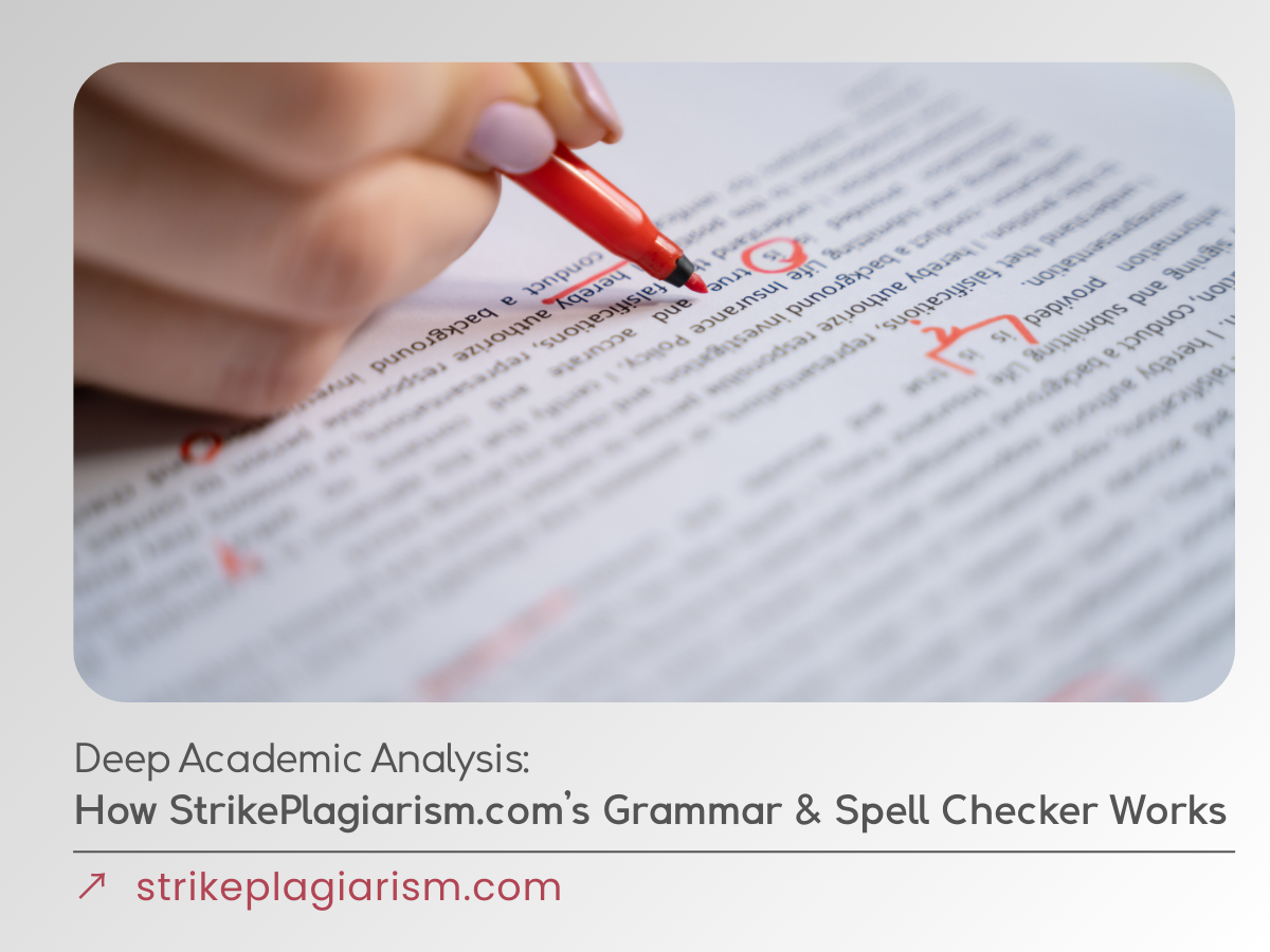 Deep Academic Analysis: How StrikePlagiarism.com’s Grammar & Spell Checker Works | THE Campus ...